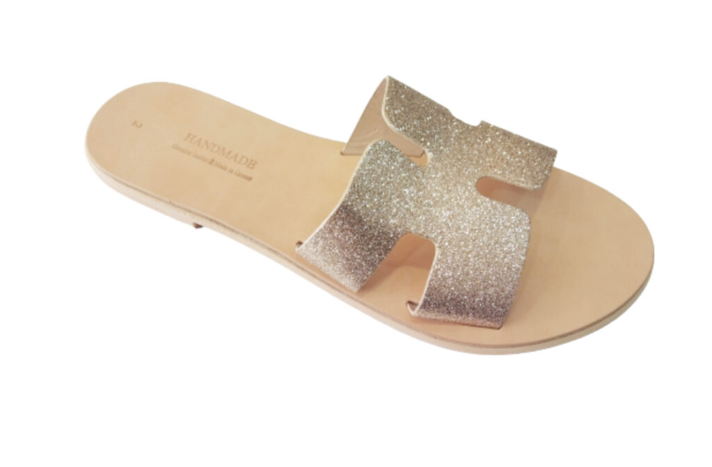 Aeschylus - Greek Handmade Strass Sandals - Ancient Greek Leather Sandals